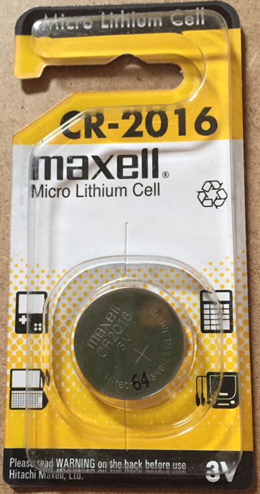 Maxell CR2016 - Lithium Battery
