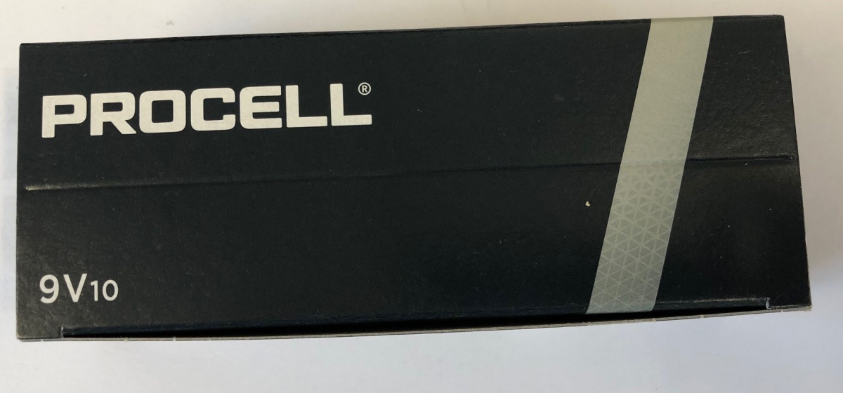 PC1604 Industrial (was Procell) 9v PP3 Alkaline Batteries