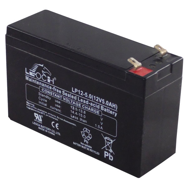 Leoch 12v 5.4Ah Rechargeable sealed lead acid battery