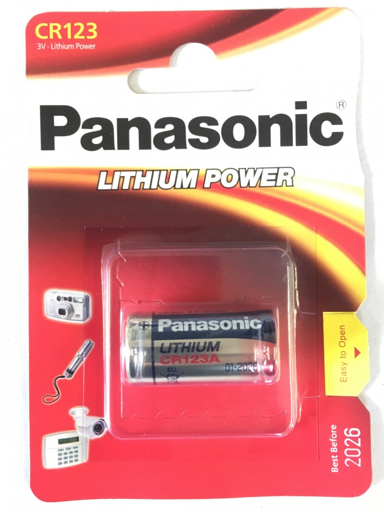 Panasonic CR123A Lithium battery